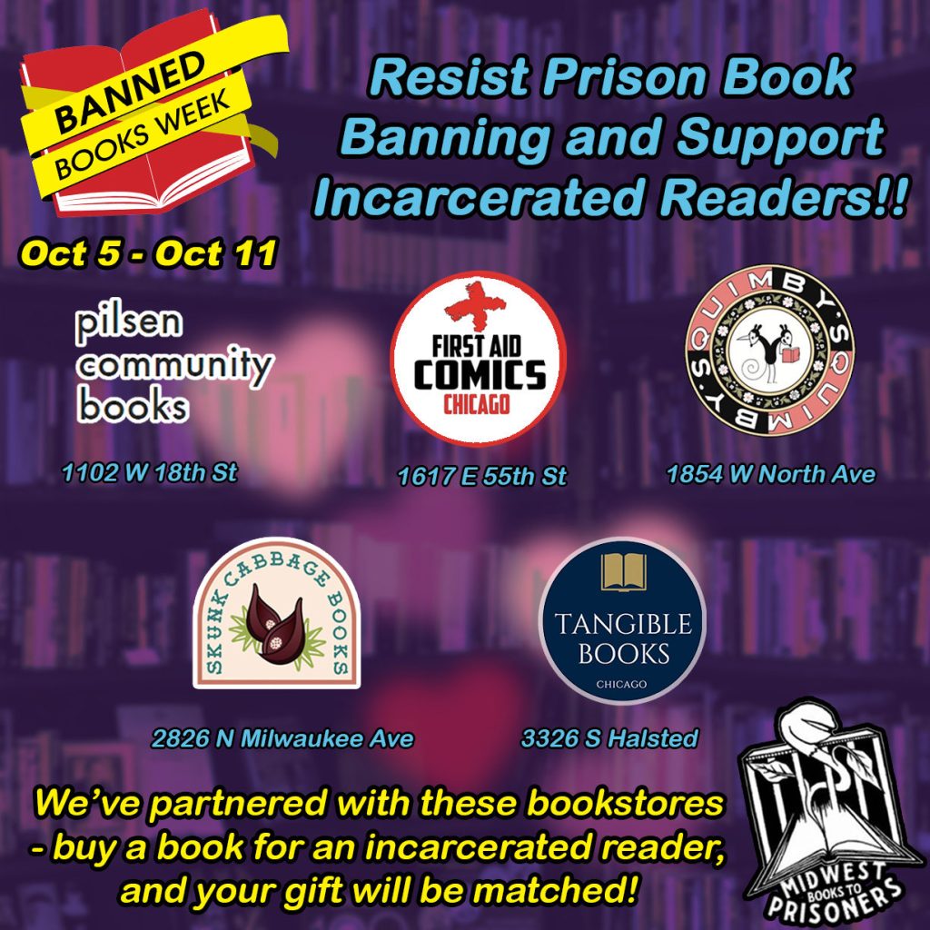 Prison Banned Books Week 2025 – Midwest Books to Prisoners